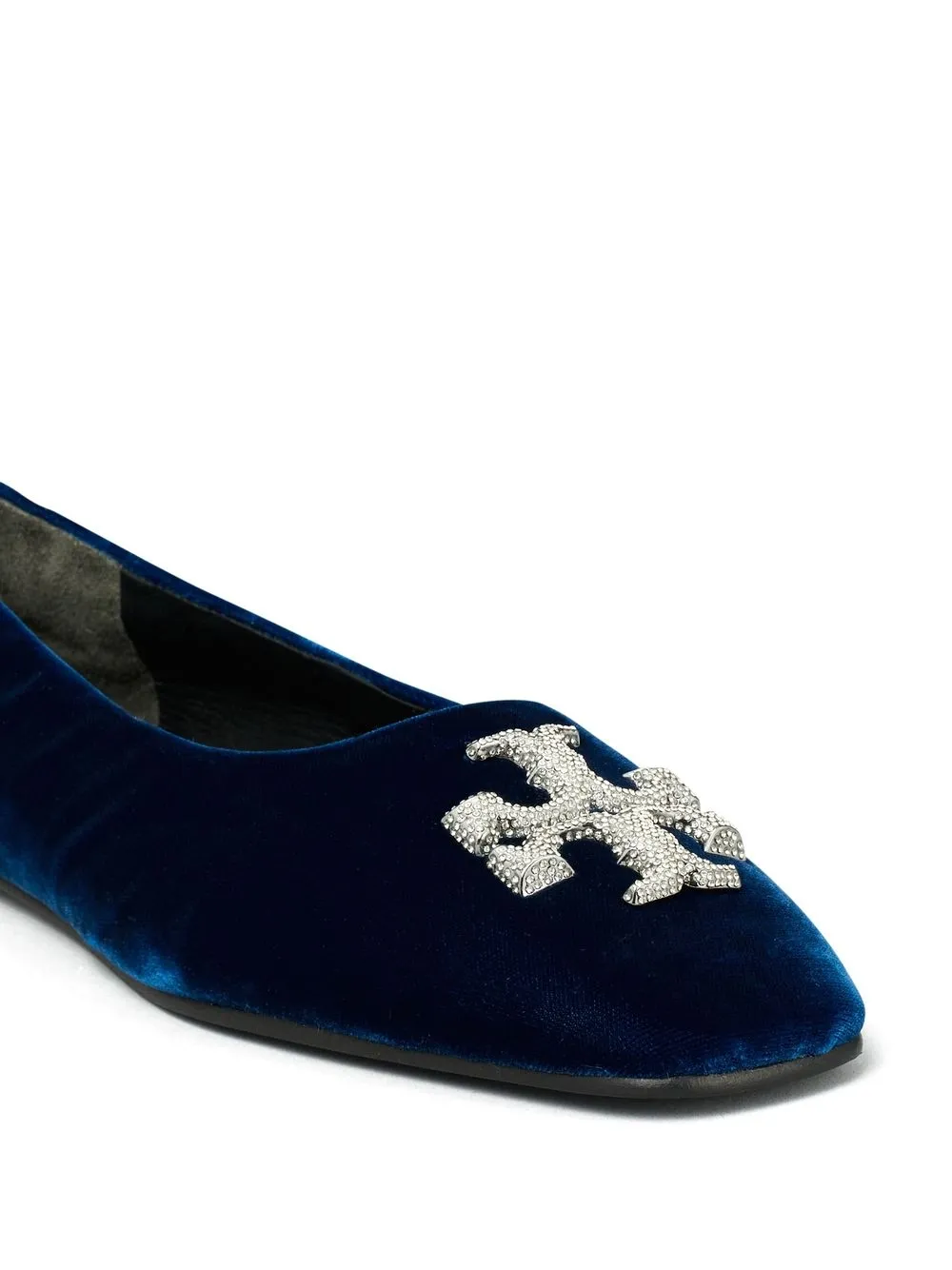 Tory Burch Eleanor Pave Ballet Pumps In Blue | ModeSens