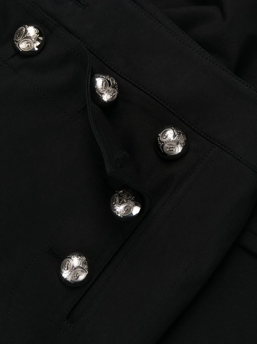 Gucci button-detail slim-fit Trousers | Black | FARFETCH UK