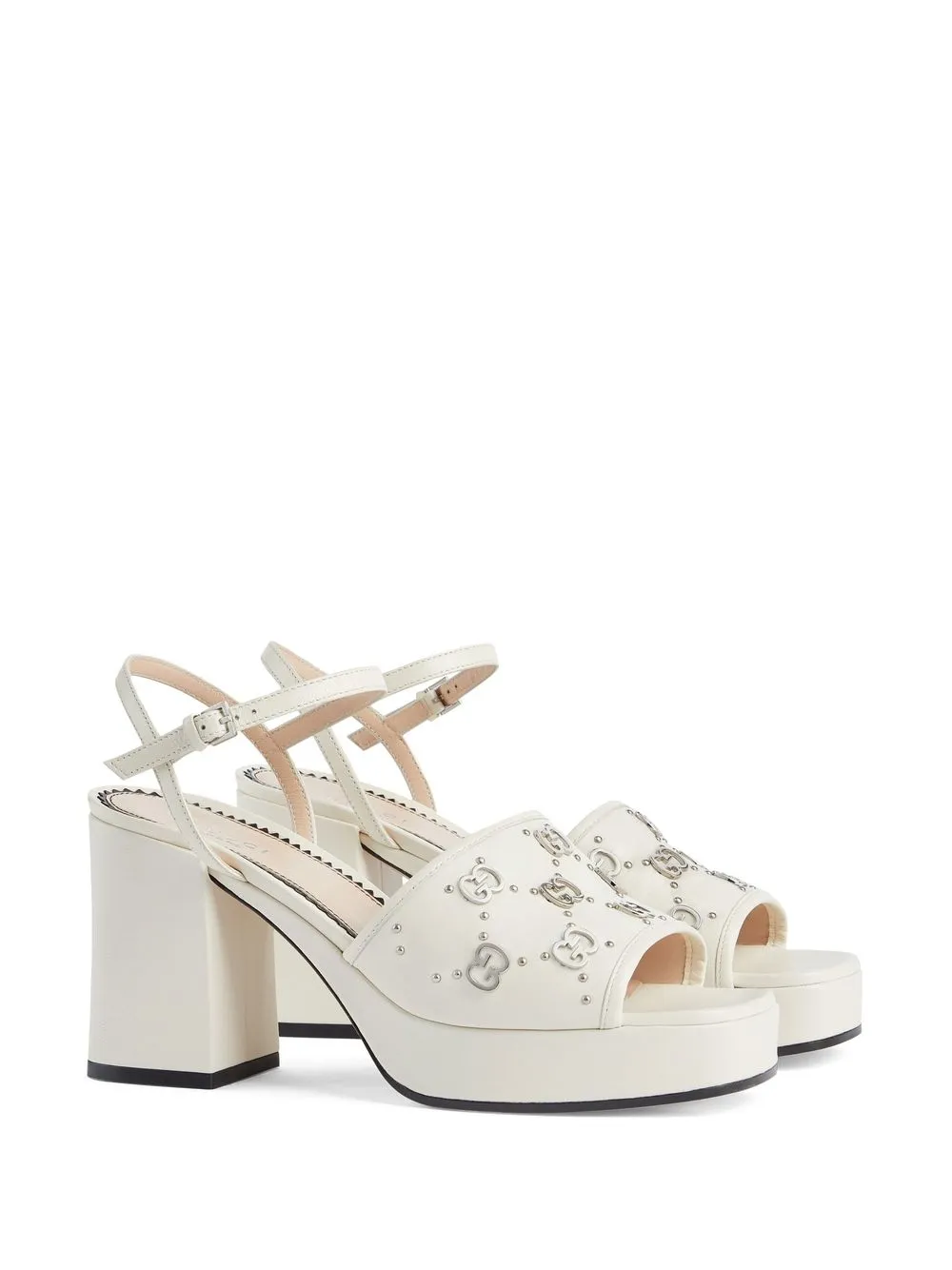 Gucci Sandalias Con Plataforma y Detalle GG - Farfetch