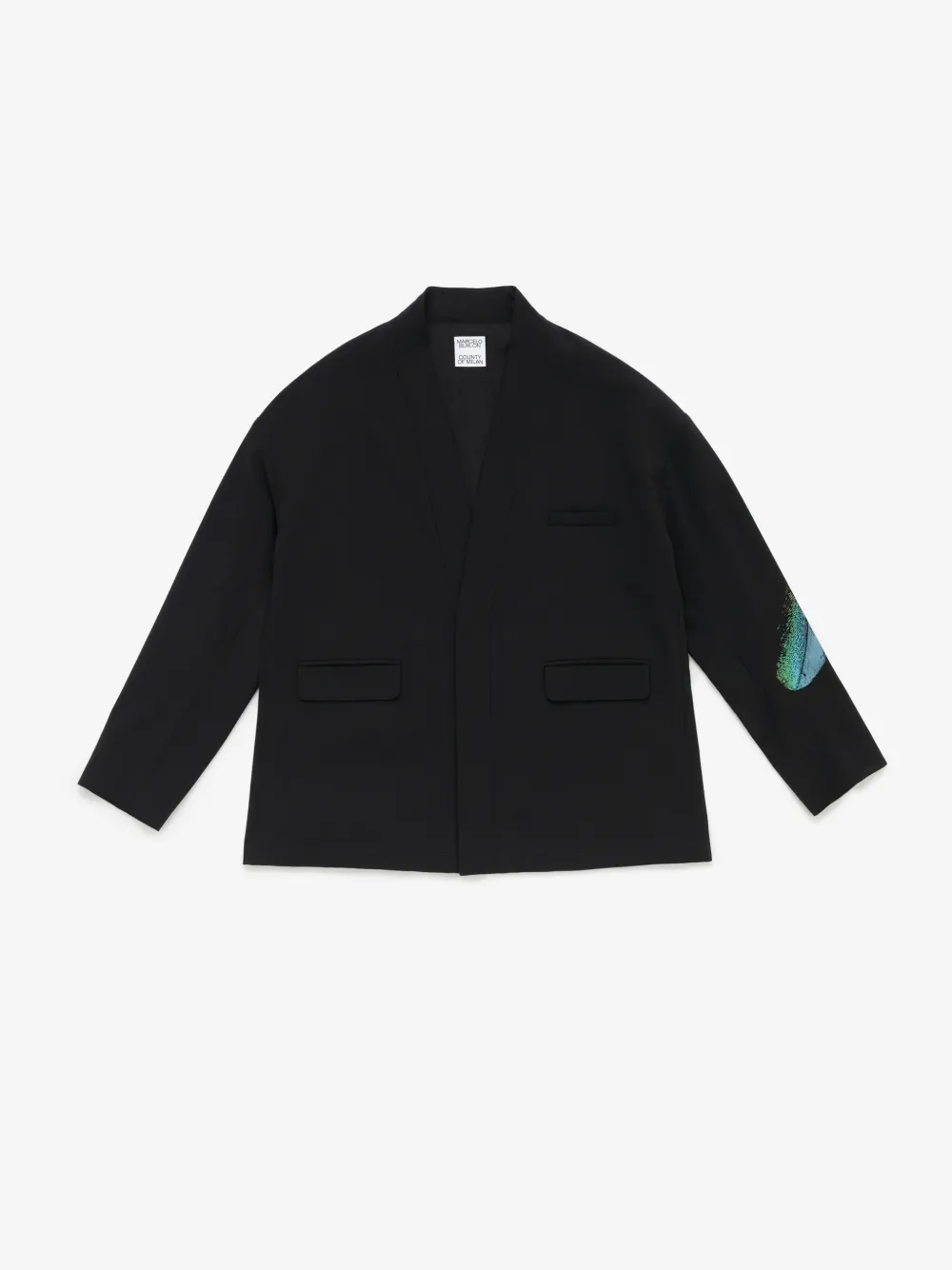 Feather Kimono Blazer - MARCELO BURLON® Official Site