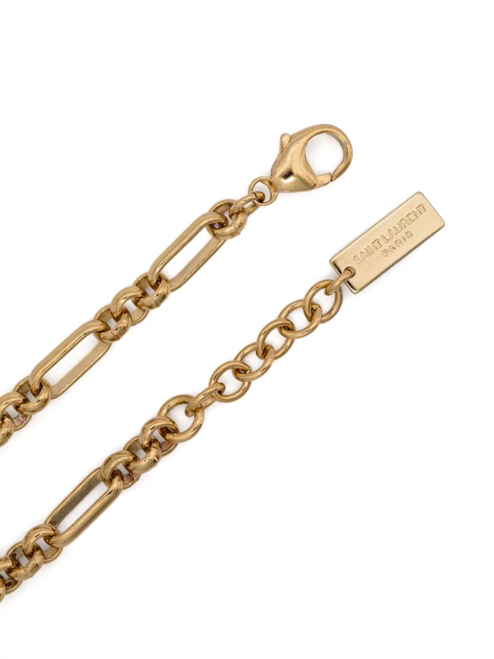 Saint Laurent logo-charm Bracelet | Gold | FARFETCH