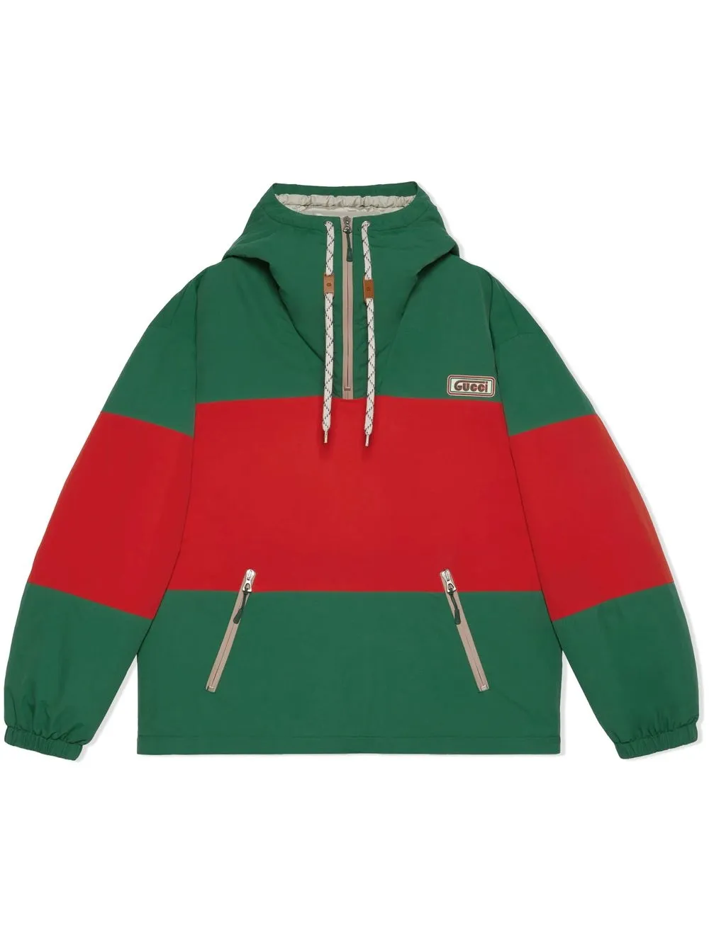 Gucci Hooded Jacket With In Green | ModeSens