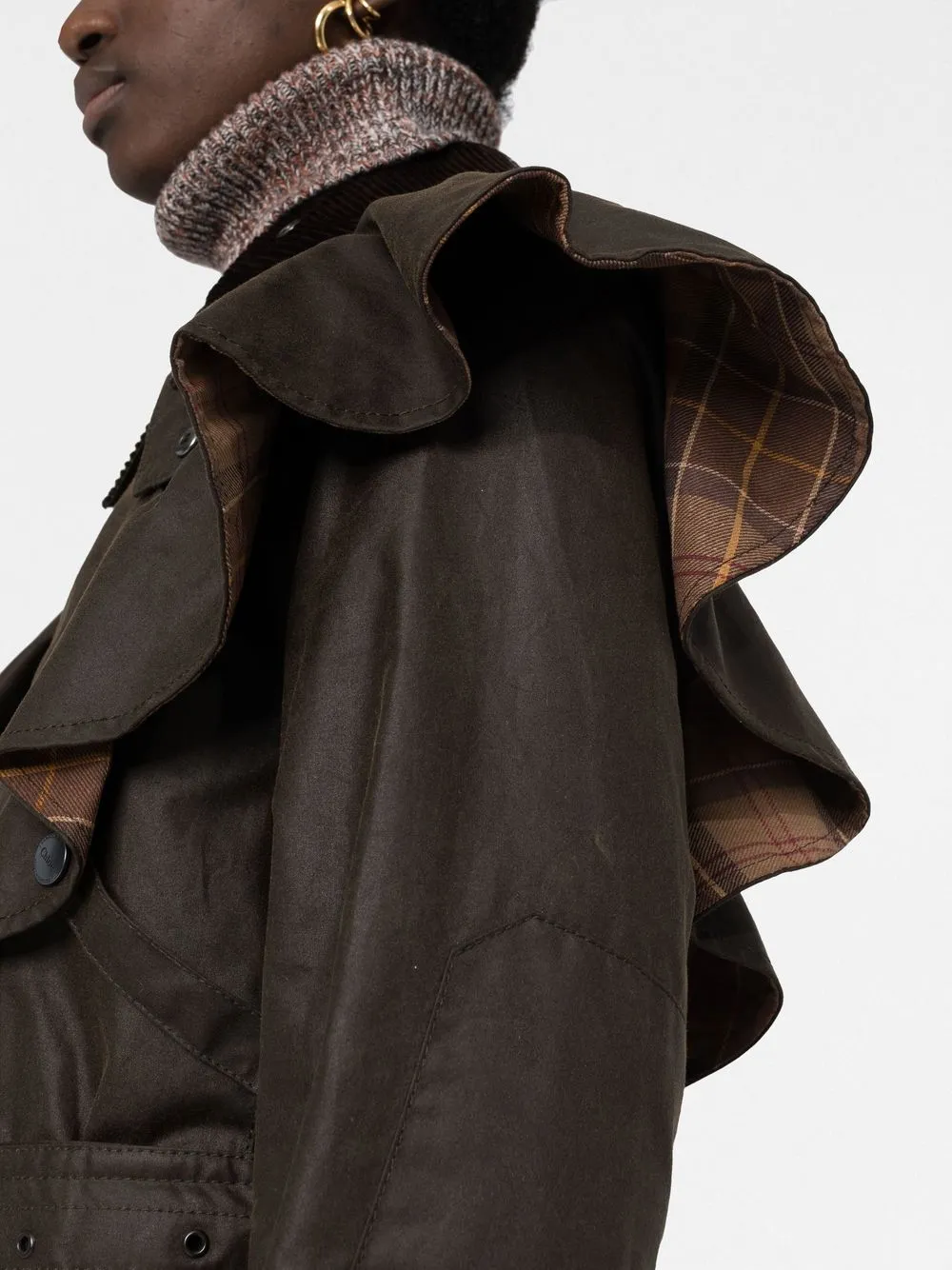Chloé x Barbour Dani Trench Coat | Brown | FARFETCH