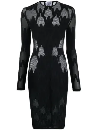 Wolford logo-print long-sleeved Dress - Farfetch