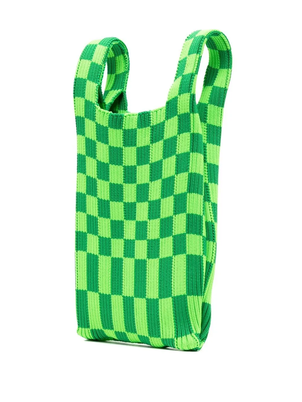 LASTFRAME Ichimatsu Check pattern Tote Bag Farfetch
