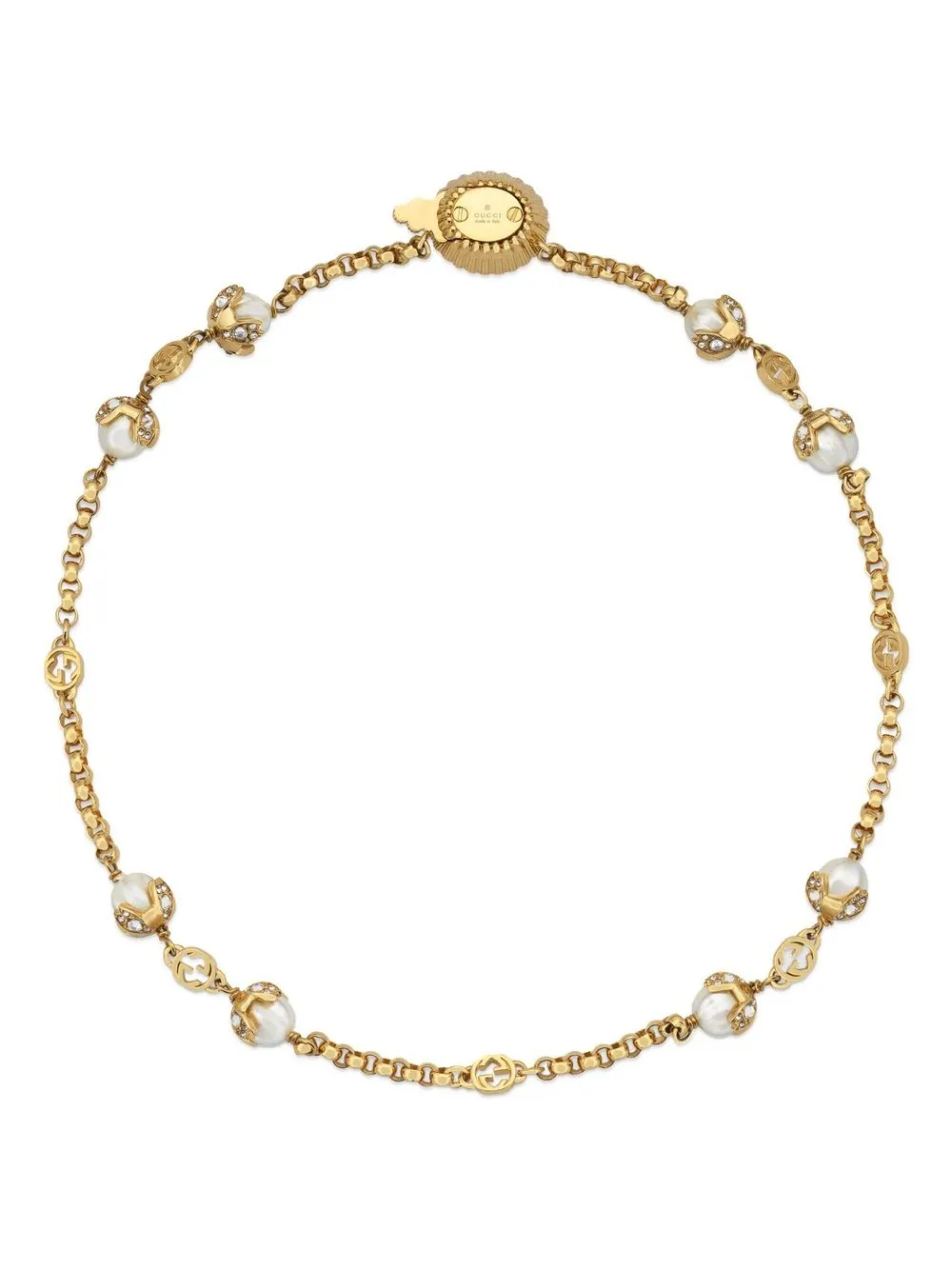 Gucci Interlocking G Necklace In Gold | ModeSens