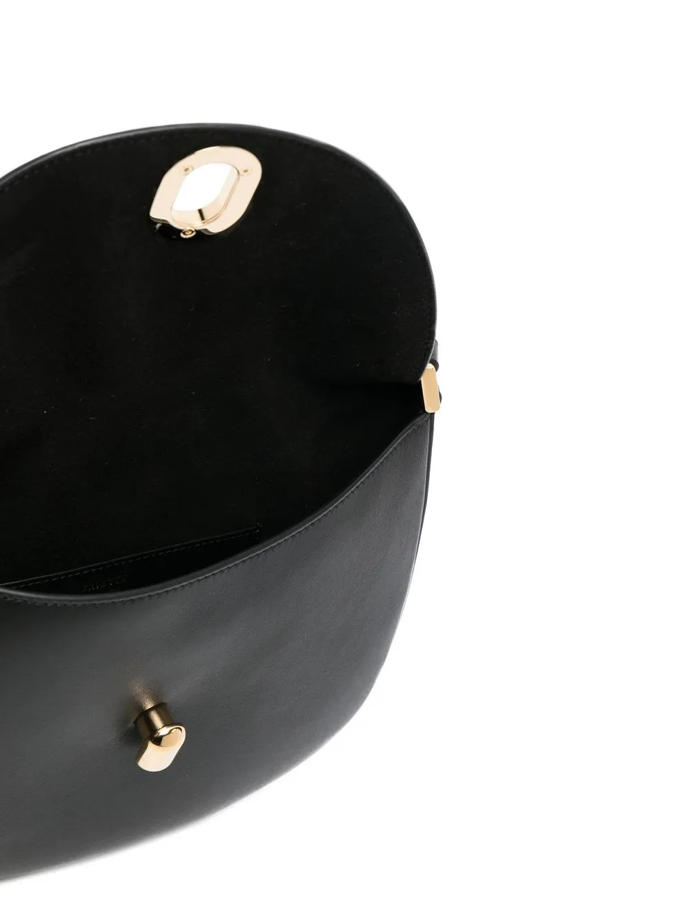 Savette Tondo Leather Shoulder Bag In Black | ModeSens