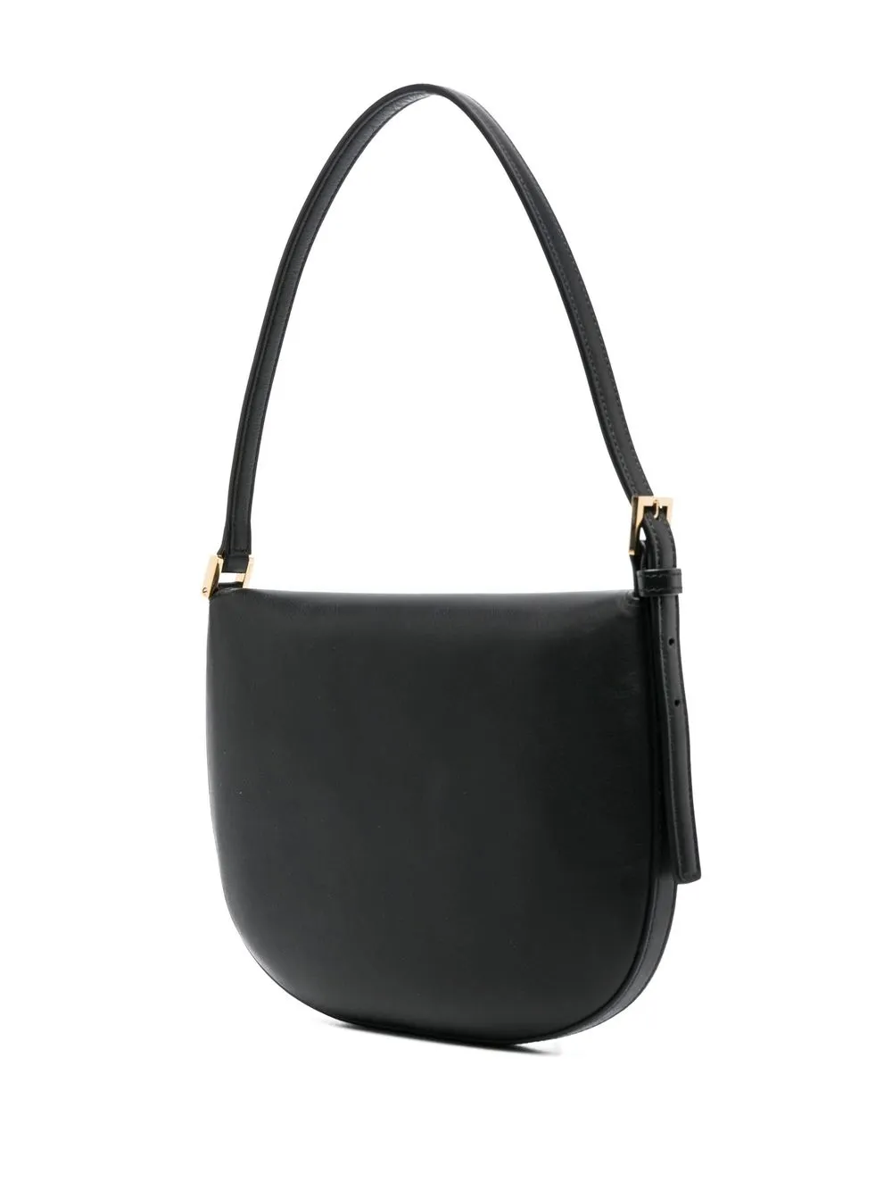 Savette Tondo Leather Shoulder Bag In Black | ModeSens