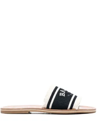 Bally Mules 15 Mm à Logo Imprimé | Bleu | FARFETCH FR
