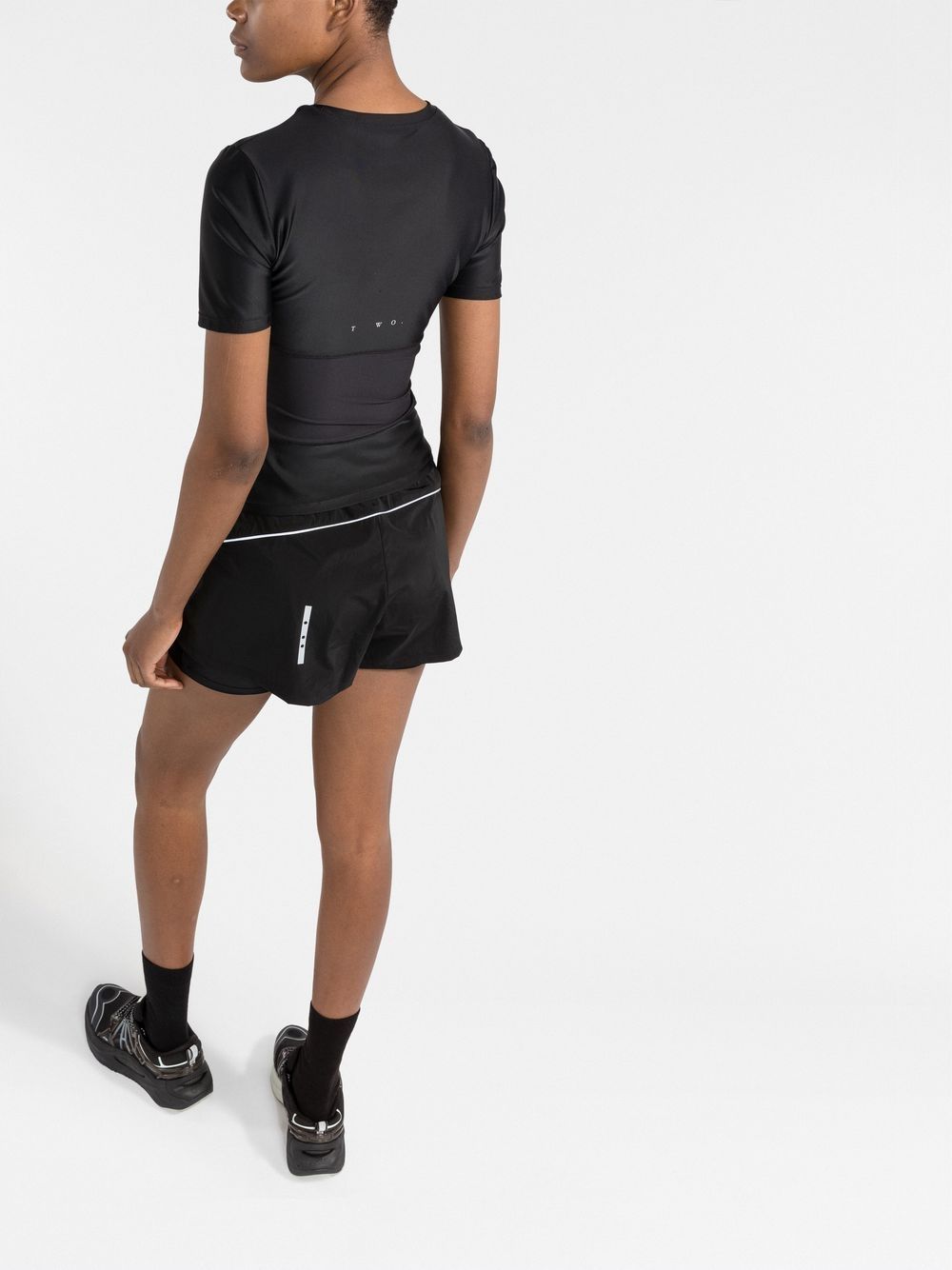 There Was One mesh-inserts short-sleeved T-shirt | Black | FARFETCH