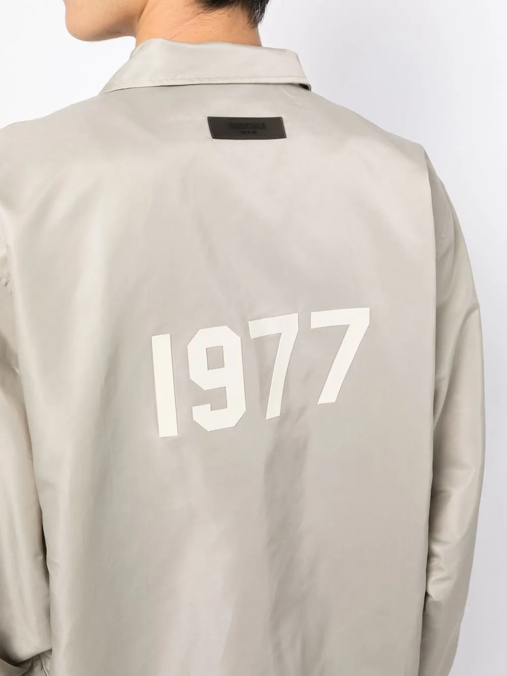 FEAR OF GOD ESSENTIALS logo-patch jacket | Smart Closet