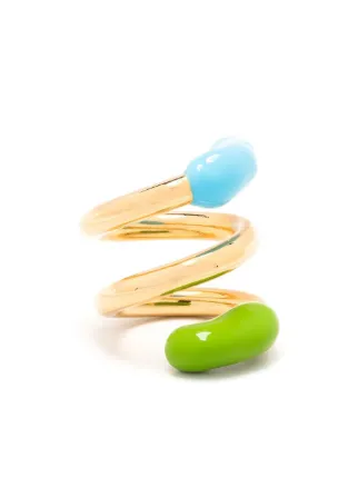 Sunnei colour-block Wrap Ring | Gold | FARFETCH