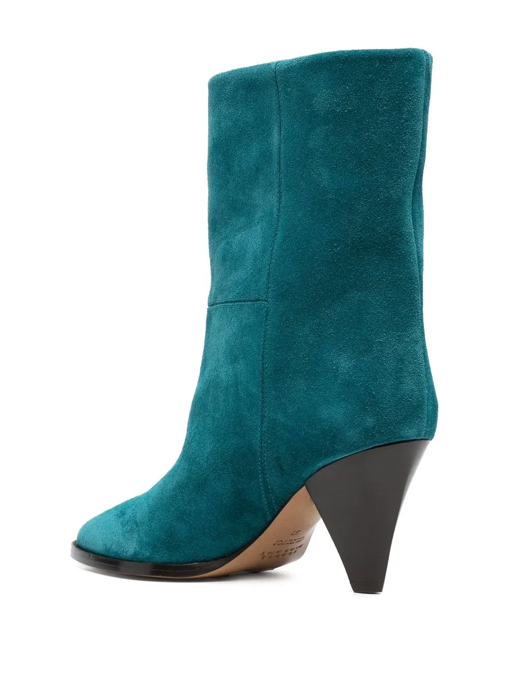 ISABEL MARANT Rouxa 80mm calf-length Boots | Blue | FARFETCH