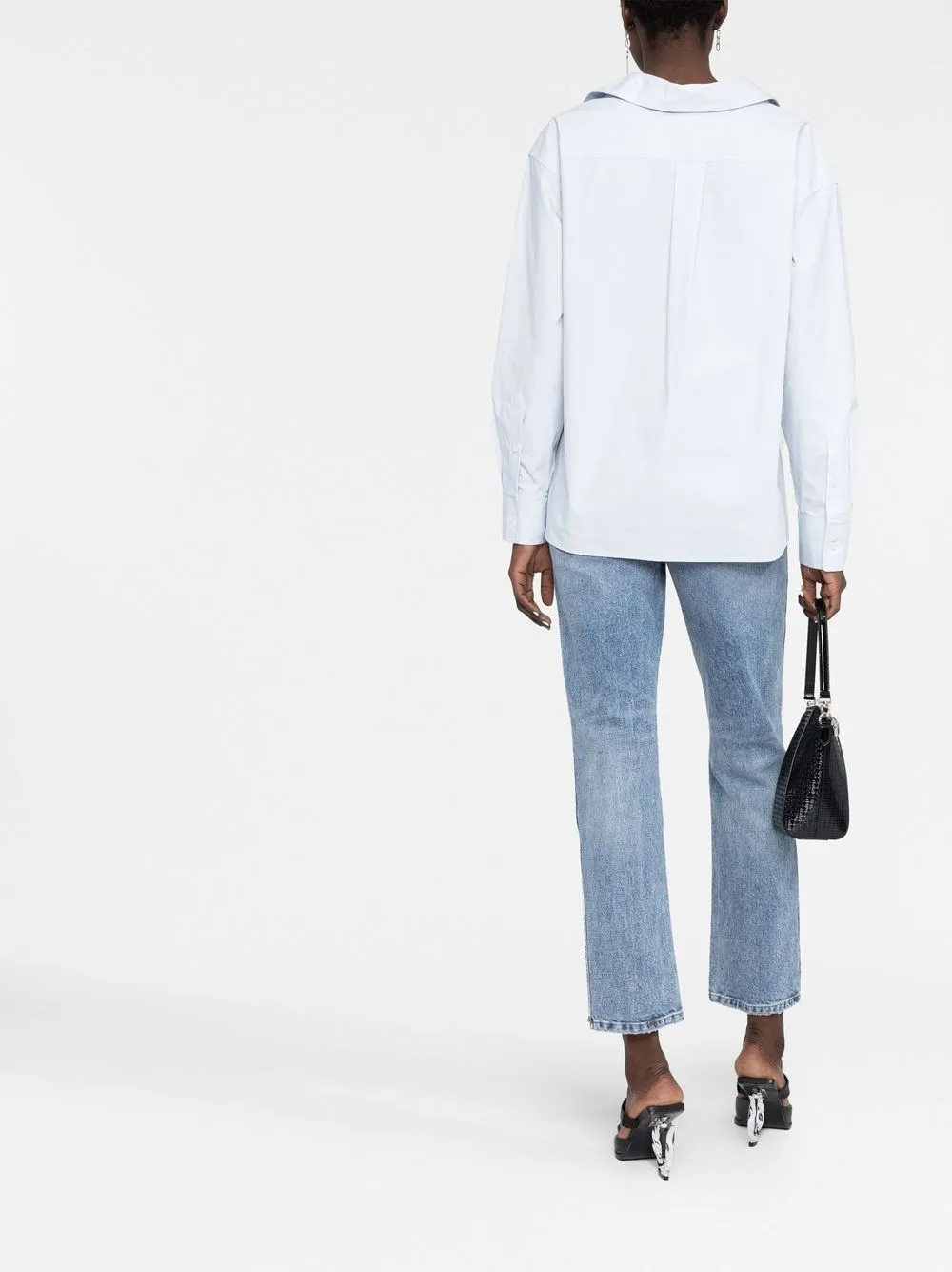 KHAITE Abigail high-waisted straight-leg Jeans | Blue | FARFETCH KHAITE Abigail high-waisted straight-leg Jeans | Blue | FARFETCH