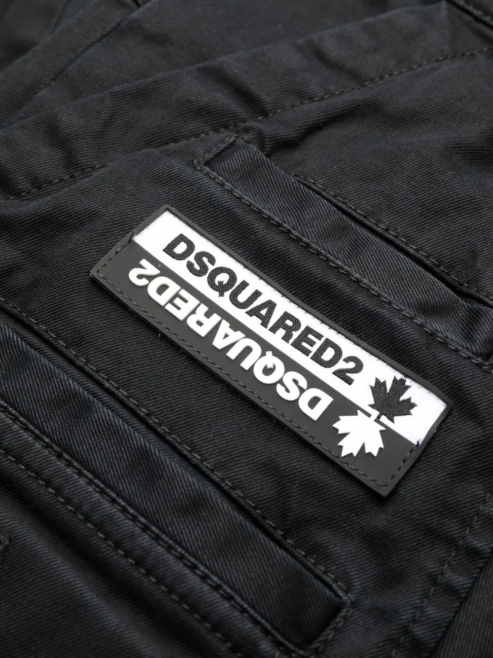 Dsquared2 logo-patch Tapered Trousers - Farfetch
