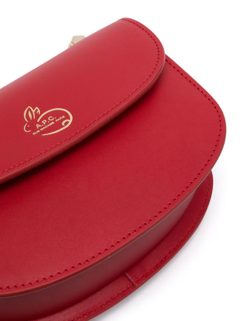 A.P.C. logo-stamp Shoulder Bag | Red | FARFETCH