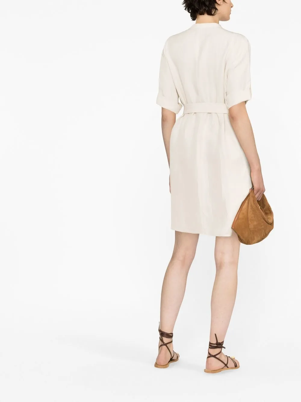 Woolrich Belted Mini Utility Dress | Neutrals | FARFETCH