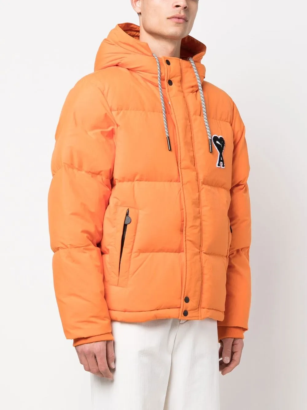 PUMA X AMI Logo appliqu Puffer Jacket Farfetch puma-x-ami-logo-appliqu-puffer-jacket-farfetch