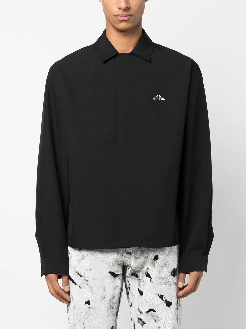 OAMC chest logo-print shirt jacket | Smart Closet