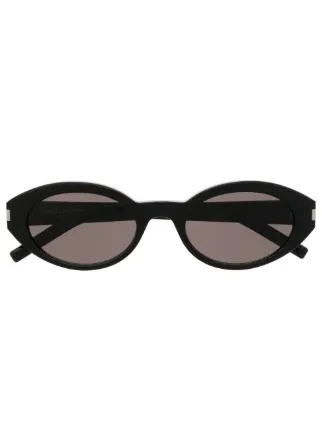 Saint Laurent Eyewear Lentes De Sol Con Armazón Ovalada | Negro ...