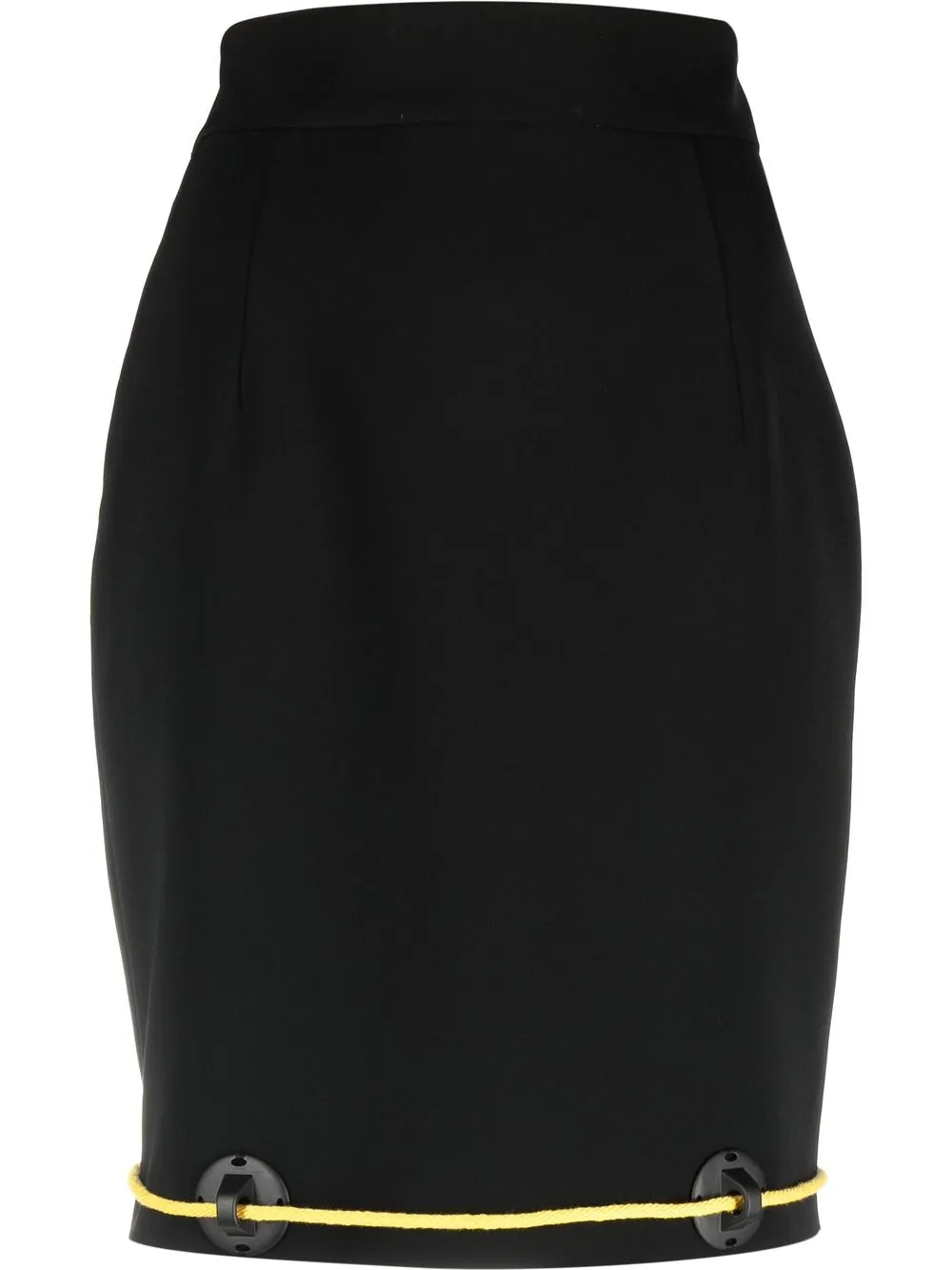 Moschino Rope Detail High Waisted Skirt In Schwarz Modesens