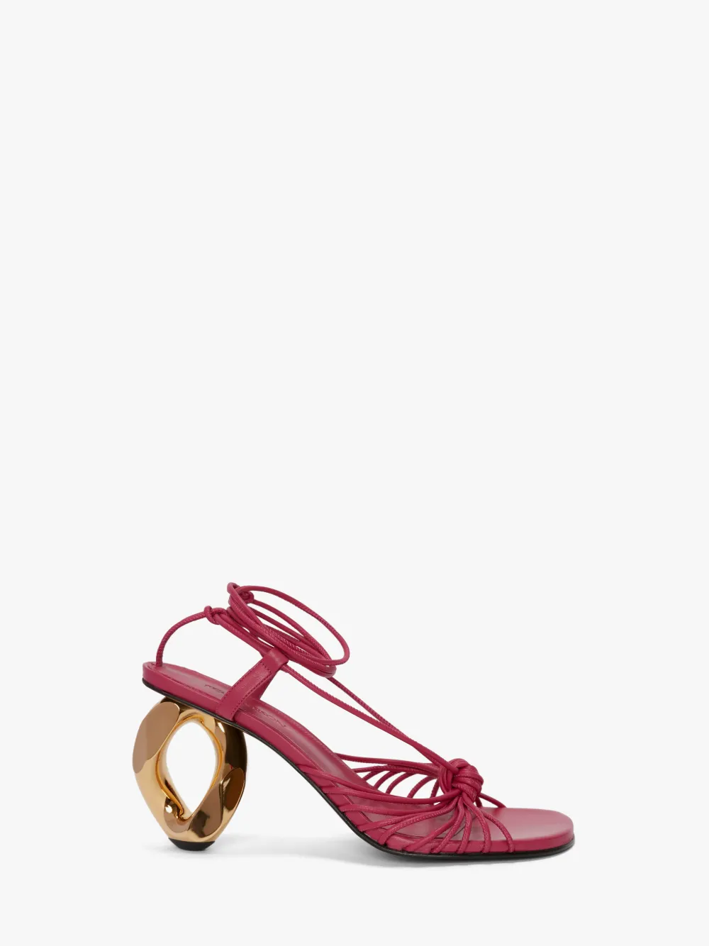 Jw Anderson Strappy Chain Ankle-wrap Sandals In Pink | ModeSens