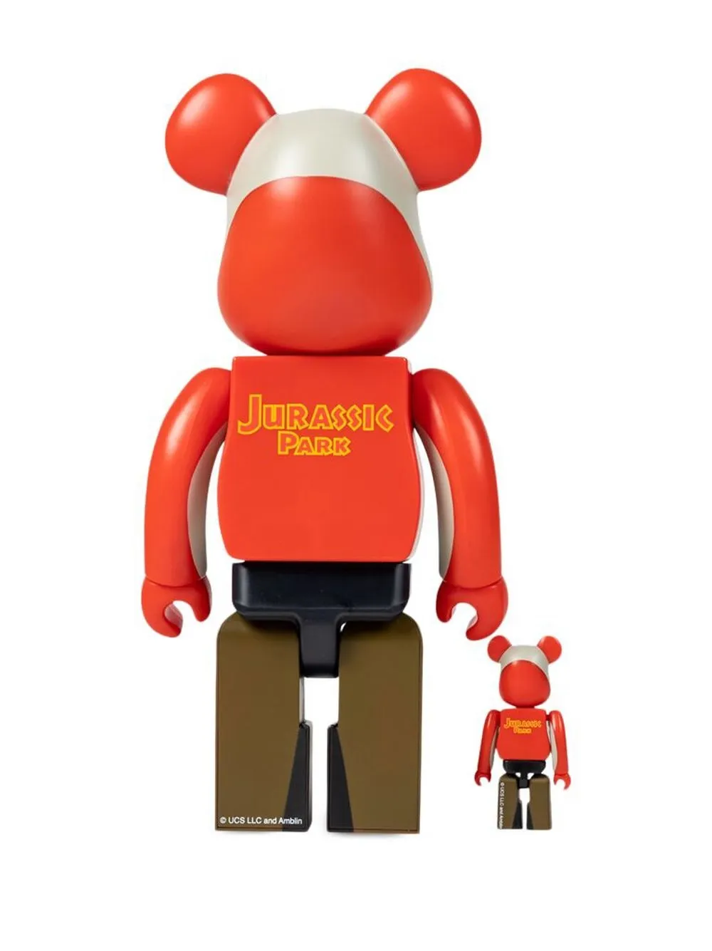Medicom Toy Jurassic Park Be Rbrick 100 And 400 Figure Set Farfetch
