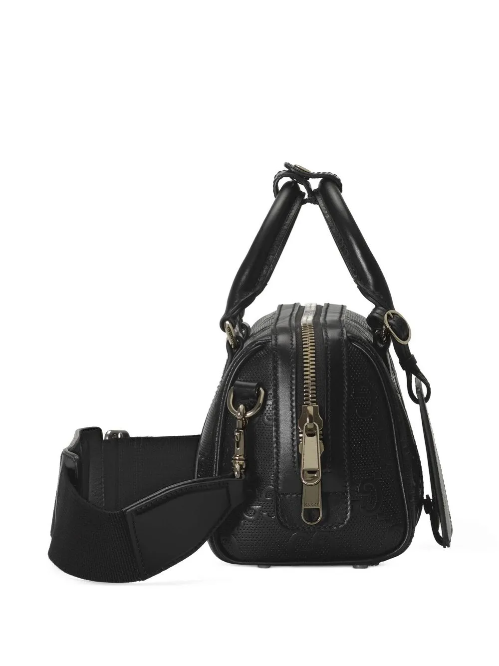 Gucci Gg Embossed Mini Duffle Bag In Black | ModeSens