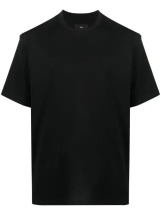 Y-3 logo-print short-sleeved T-shirt | Black | FARFETCH