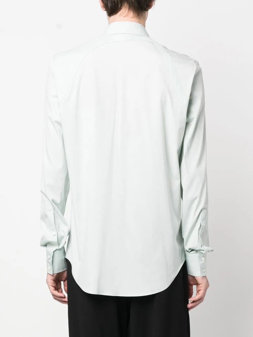 Alexander McQueen Harness strap-detail Shirt | Green | FARFETCH