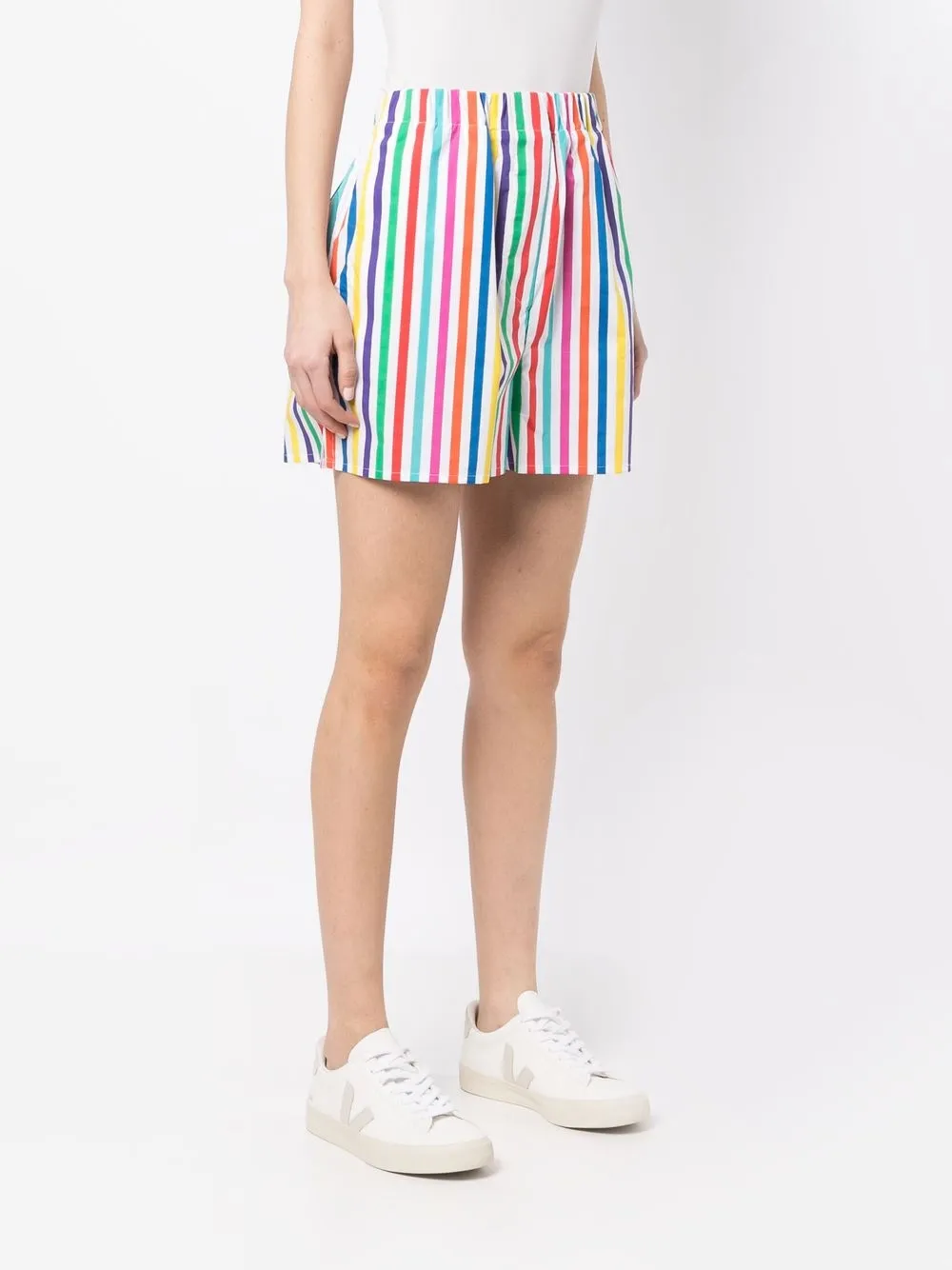 Joshua Sanders Crochet Smiley-face Appliqué Shorts In White | ModeSens