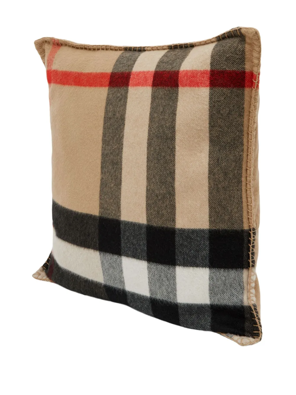 Burberry Exaggerated Check-print Cushion Cover | Neutrals | FARFETCH