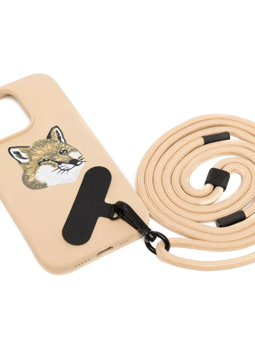 Maison Kitsuné Fox-print Iphone 14 Pro Case In Braun | ModeSens