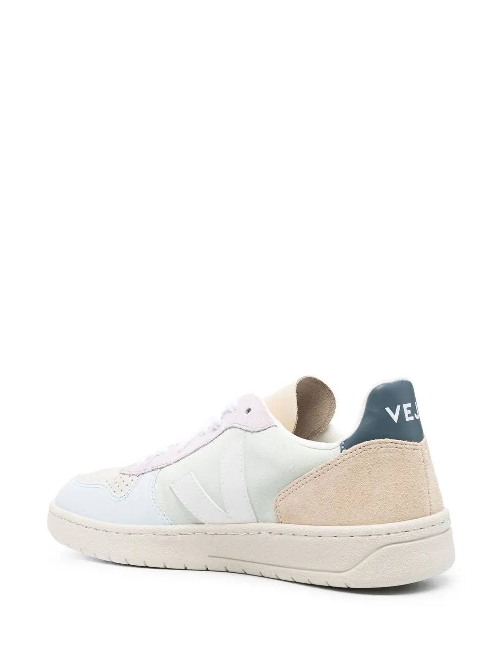 VEJA paneled-design Leather Sneakers - Farfetch