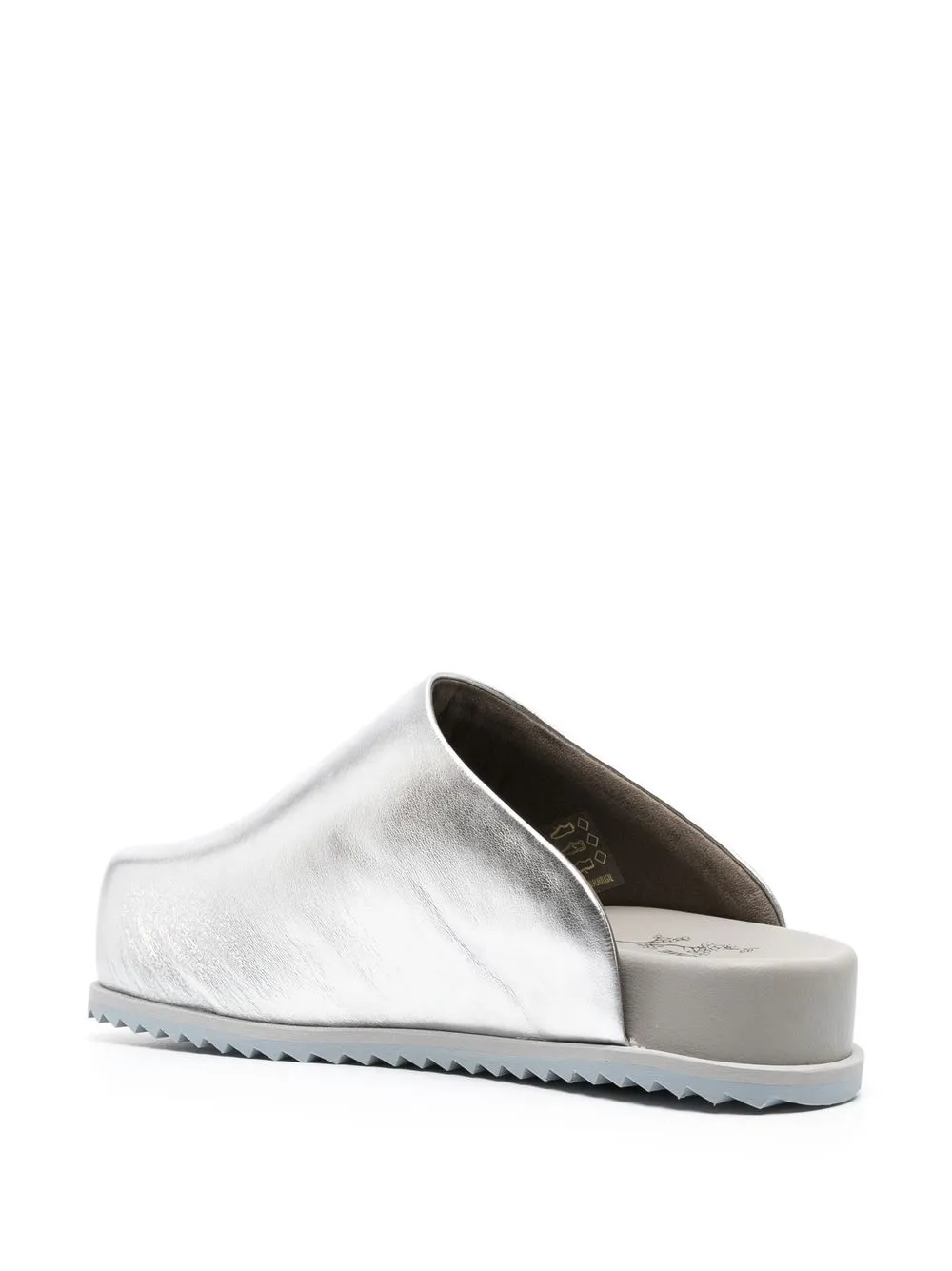 Yume Yume 35mm Chunky Metallic-finish Slippers In Silber | ModeSens