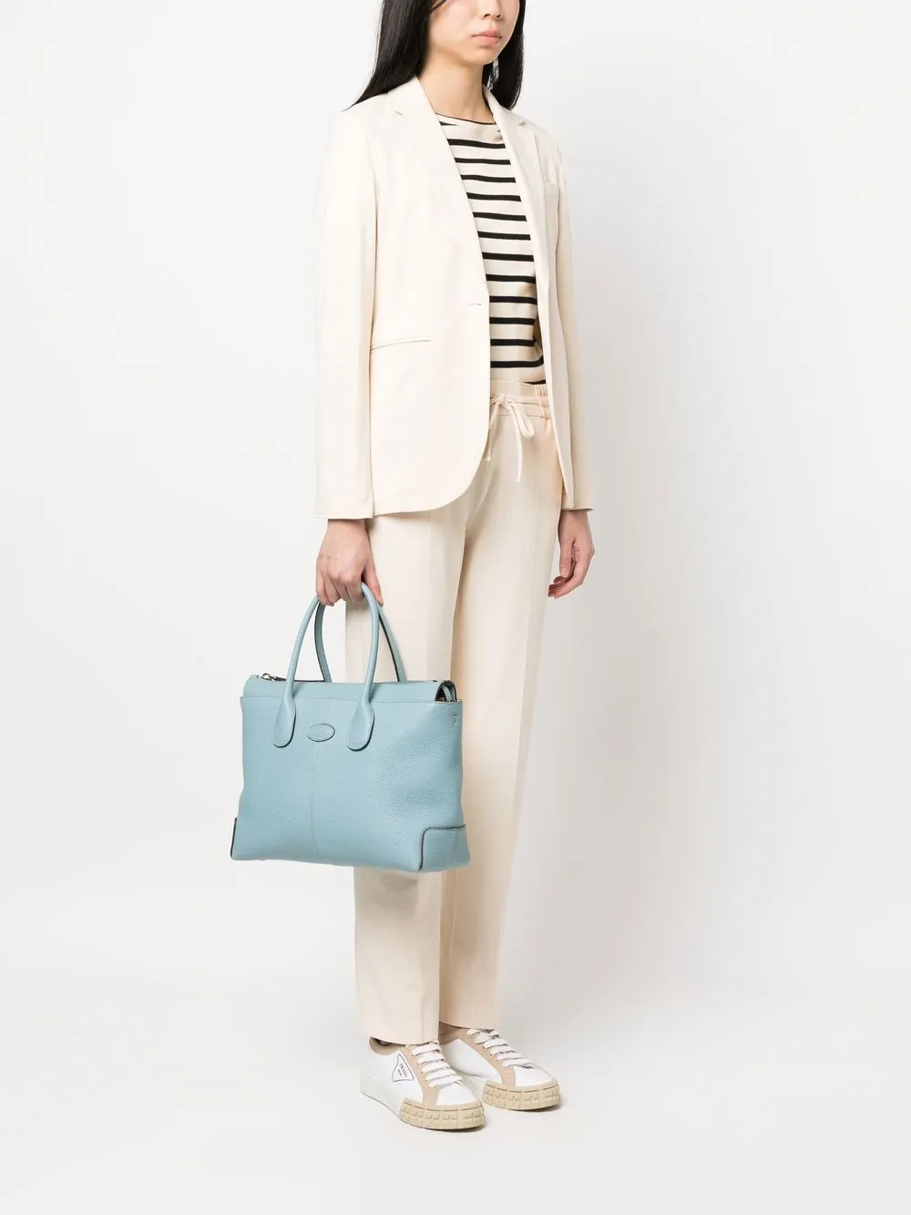 Tod's Di Bag Medium Leather Bag In Blue | ModeSens Tod's Di Bag Medium Leather Bag In Blue | ModeSens