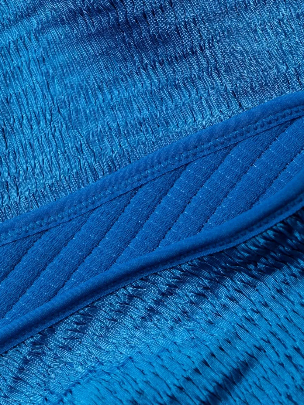 Wolford One Shoulder Textured Swimsuit In Blue | ModeSens