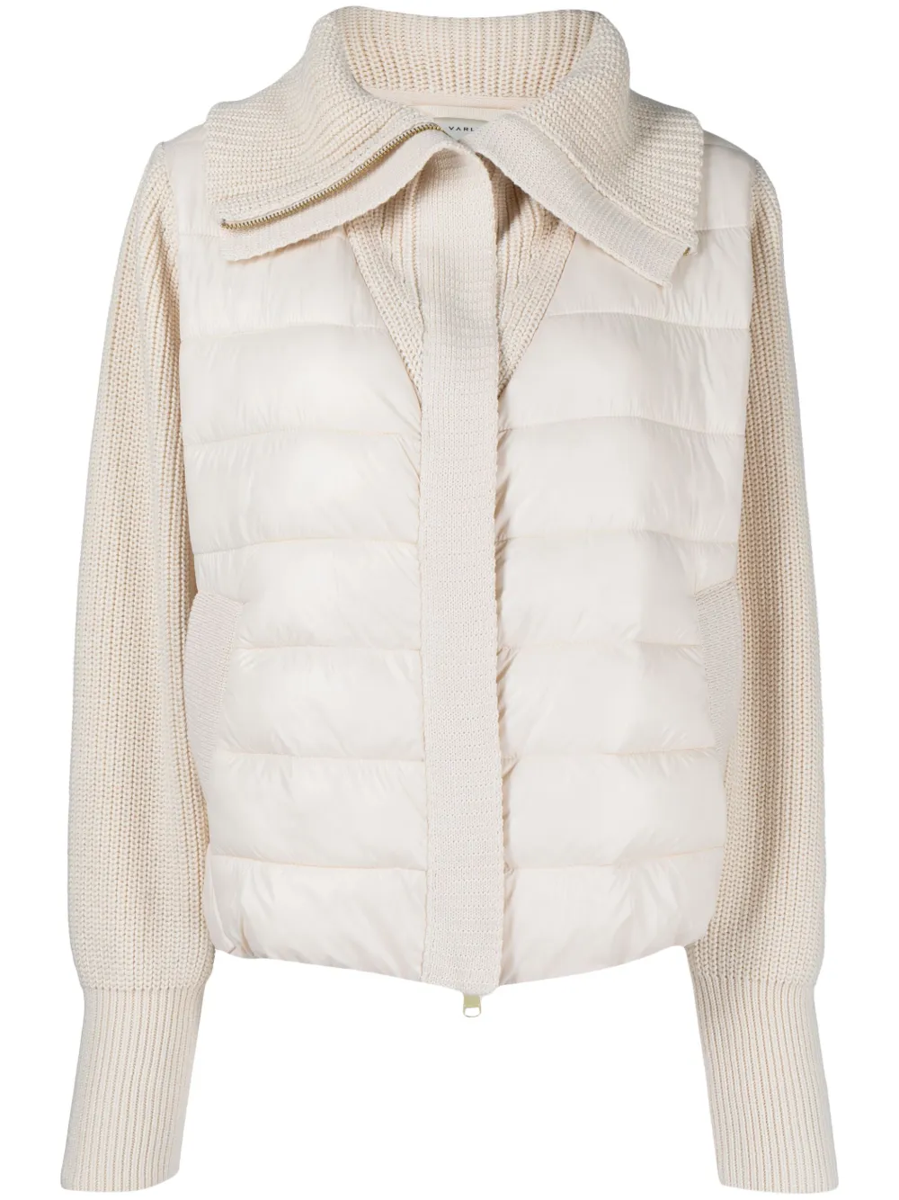 Varley Montrose Combo Puffer Jacket In White | ModeSens