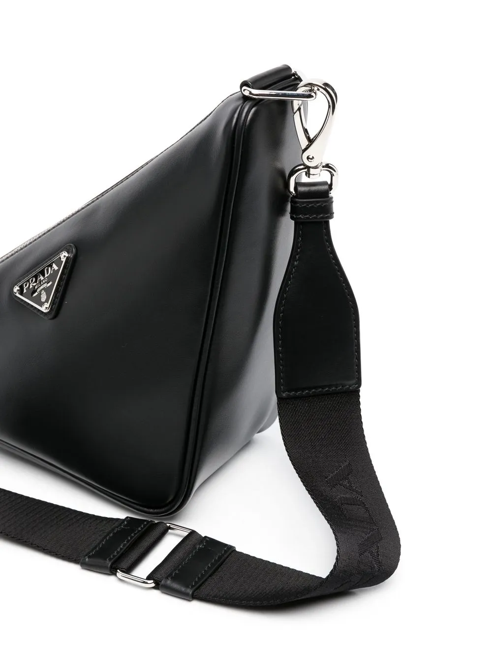 Prada Prada Triangle Shoulder Bag | Black | FARFETCH UK