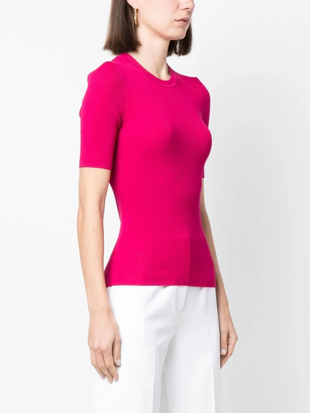 P.A.R.O.S.H. fine-ribbed T-shirt - Farfetch