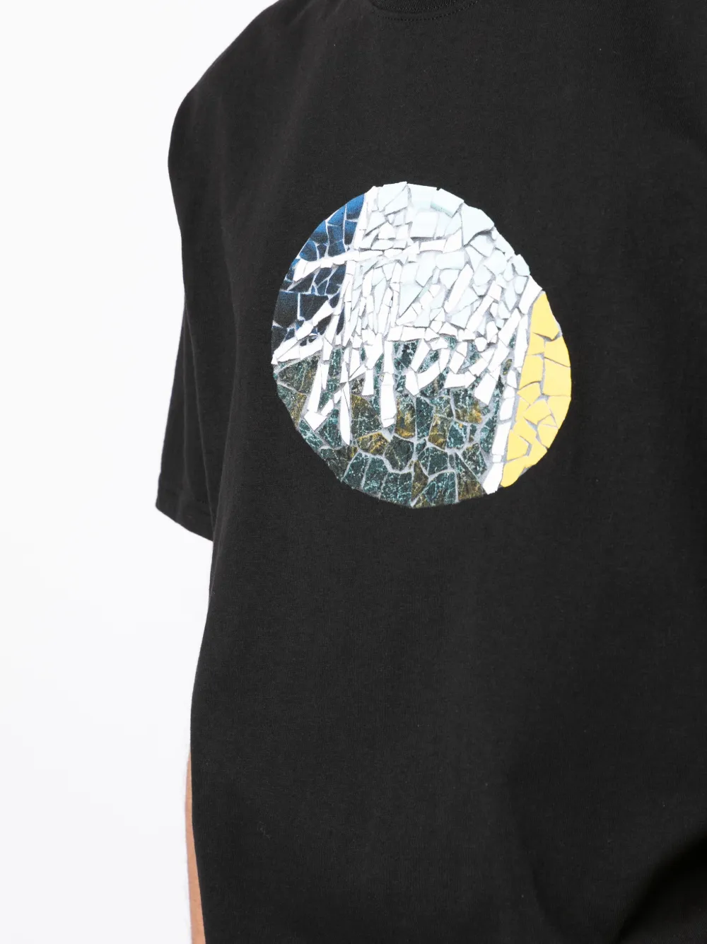 Stussy Logo-print Cotton T-shirt In Black | ModeSens