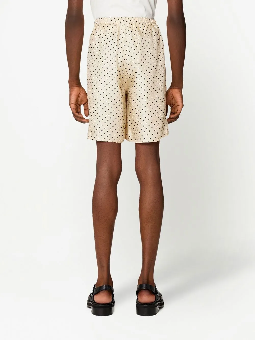 AMI Paris polka-dot Print Silk Shorts - Farfetch