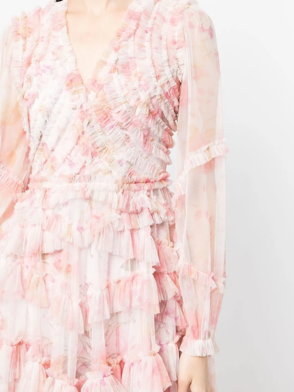 Needle & Thread Fully-ruffled Mini Dress In Pink | ModeSens