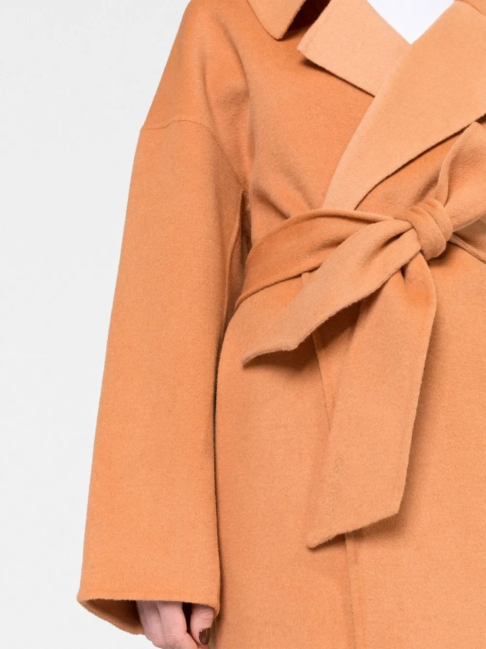 Calvin Klein Pale Toast Wool Coat In Apricot | ModeSens