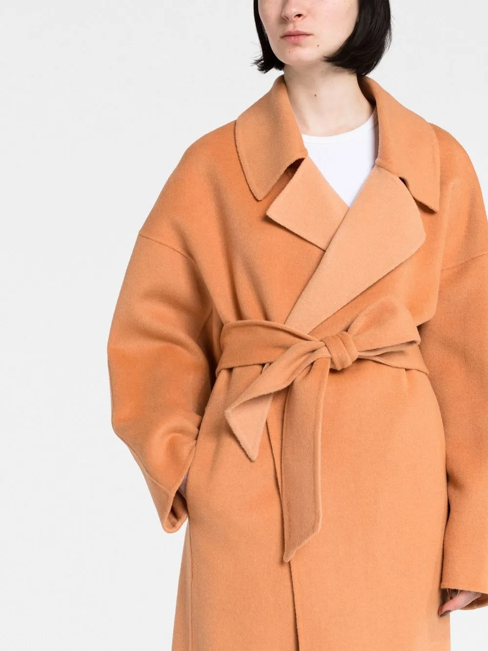 Calvin Klein Pale Toast Wool Coat In Apricot | ModeSens