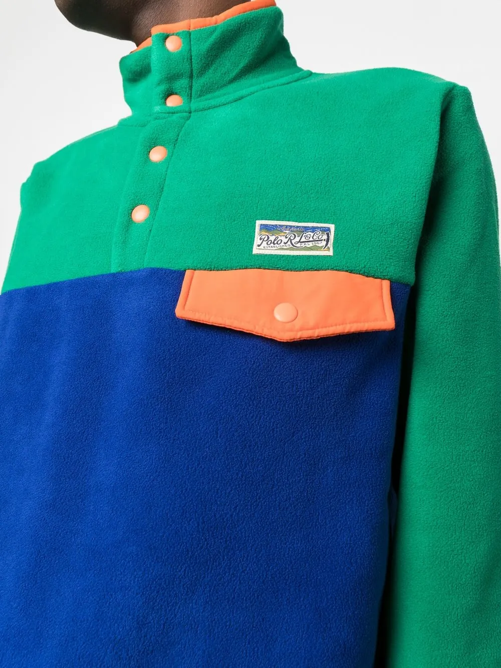 Polo Ralph Lauren colour-block fleece sweatshirt | Smart Closet