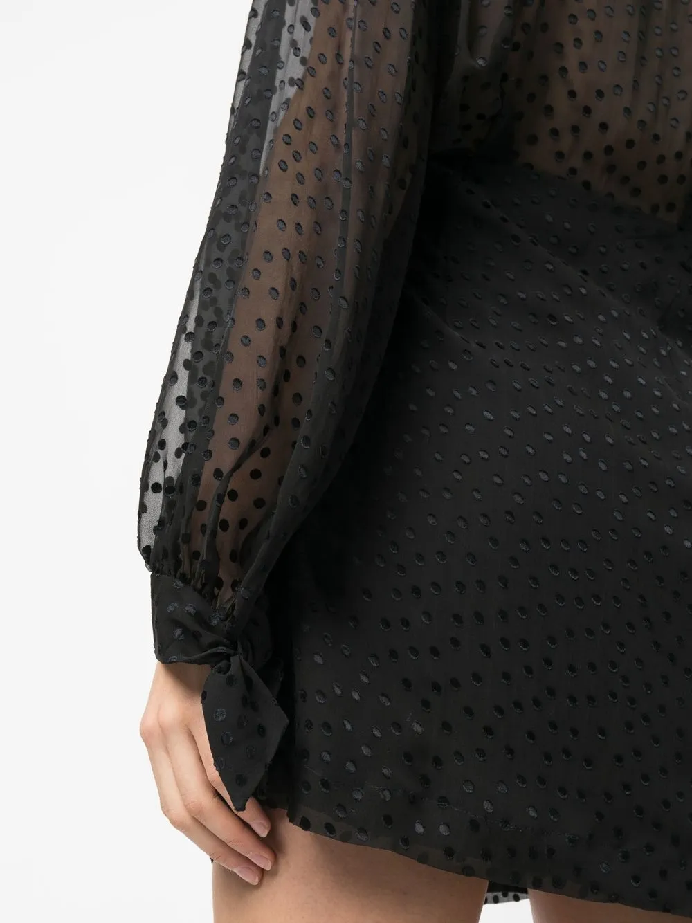 IRO v-neck semi-sheer Wrap Dress - Farfetch