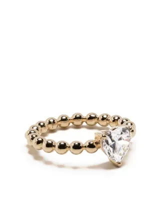 APM Monaco Crystal Embellished Ring | Gold | FARFETCH