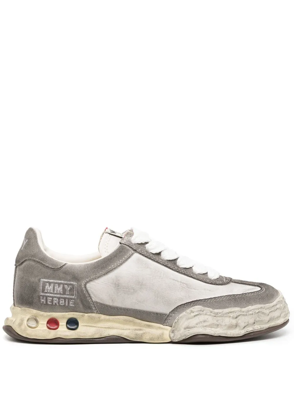 Maison MIHARA YASUHIRO Herbie distressed-effect Sneakers | Grey | FARFETCH