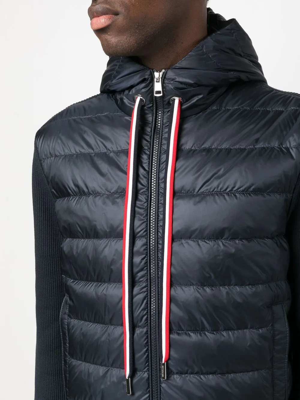 Moncler padded-panel Hooded Jacket - Farfetch